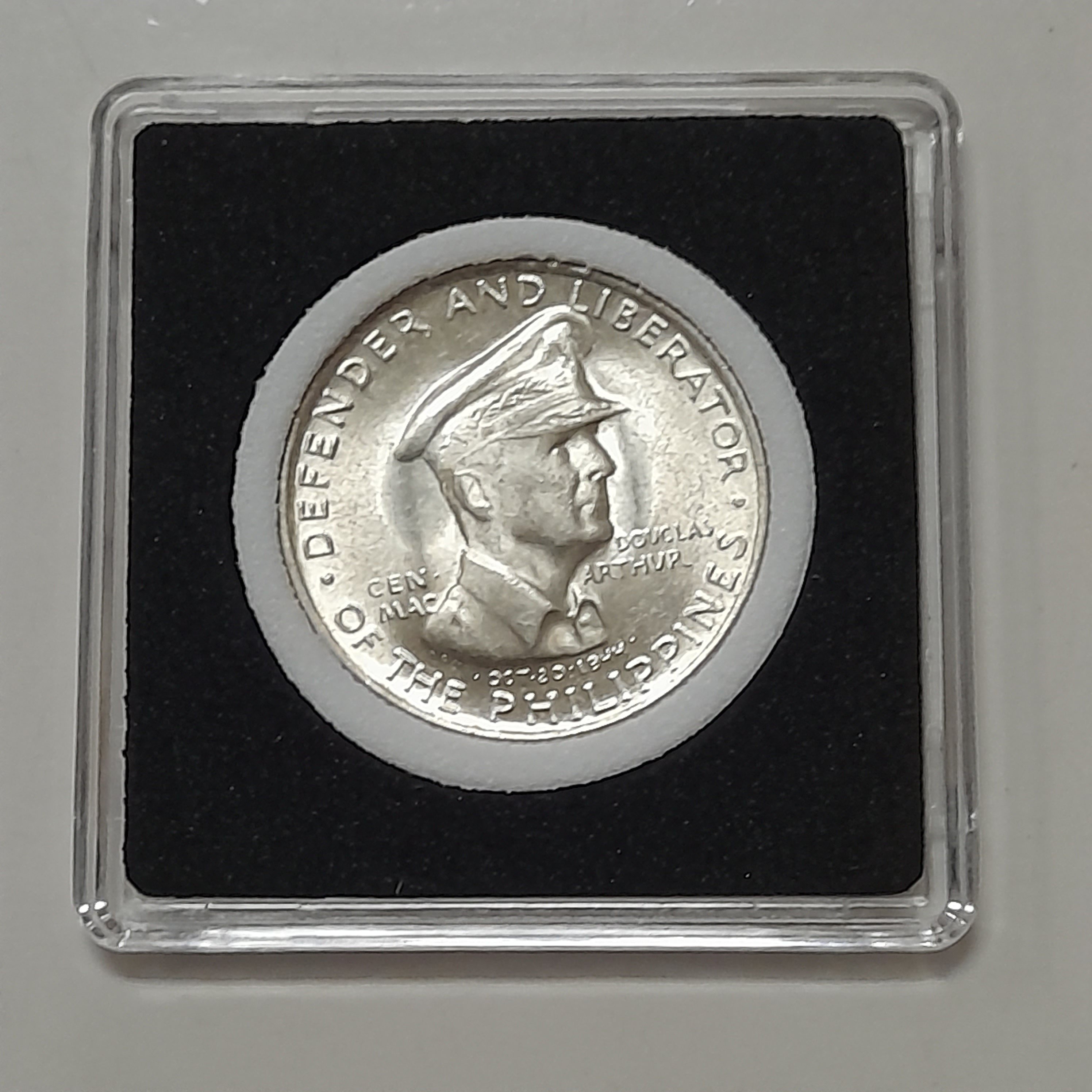1947 FIFTY CENTAVOS "GEN. DOUGLAS MACARTHUR" (ORIGINAL SILVER COIN ...