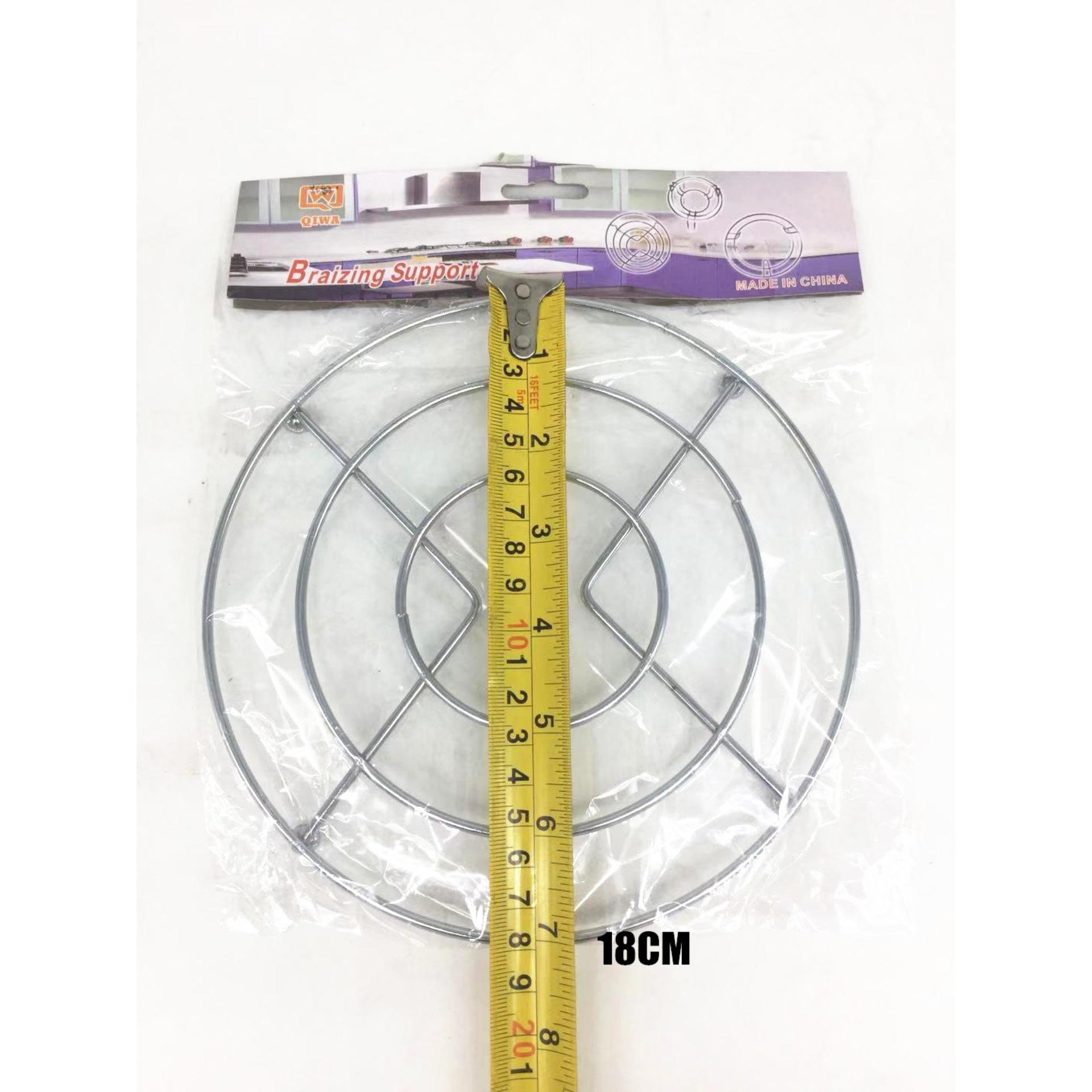 STAINLESS STEEL POT HOLDER / RIVETS METAL STEAM RACK ROUND 16cm / 18cm ...