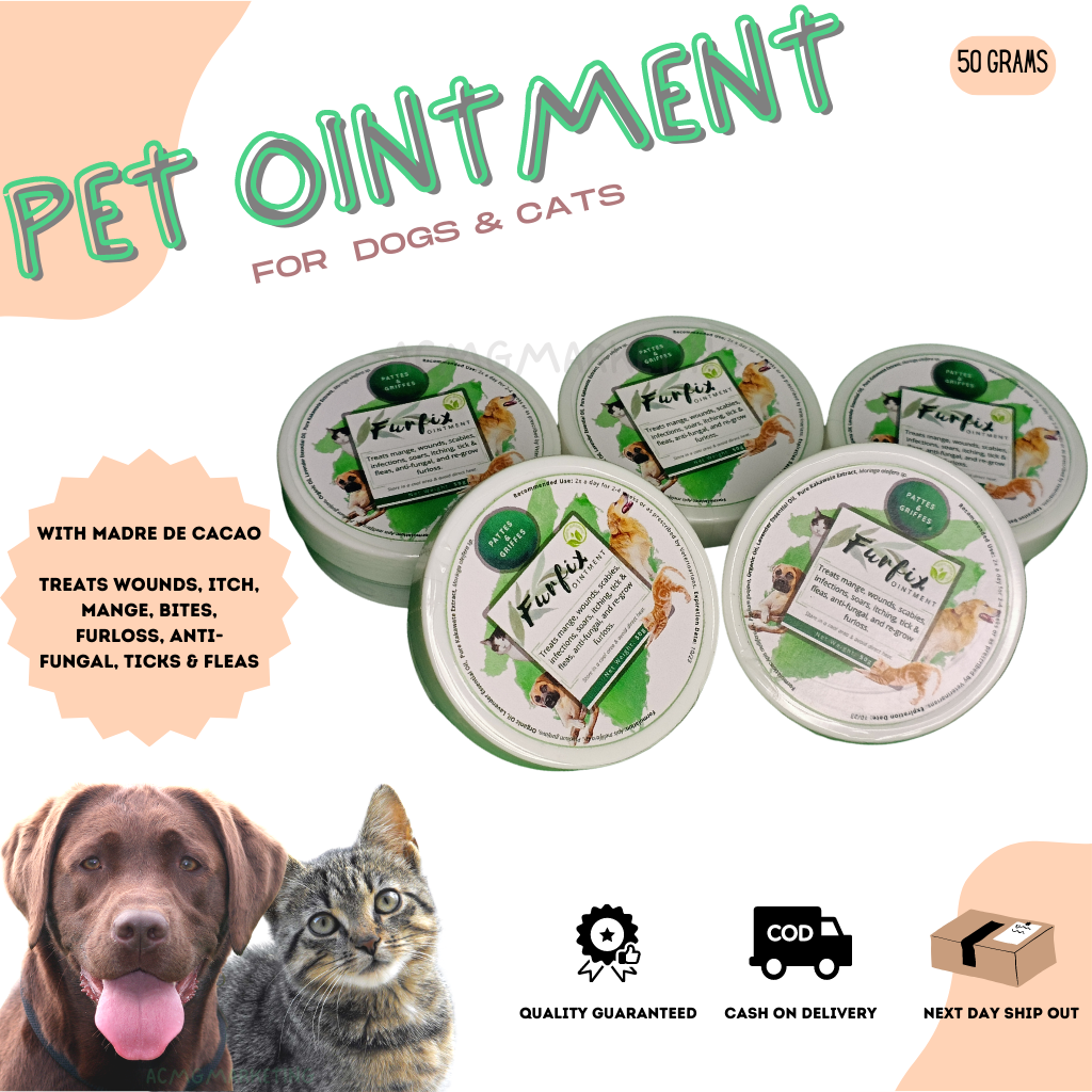 Furfix 50g Madre De Cacao Ointment for Dogs & Cats - Treats Mange ...