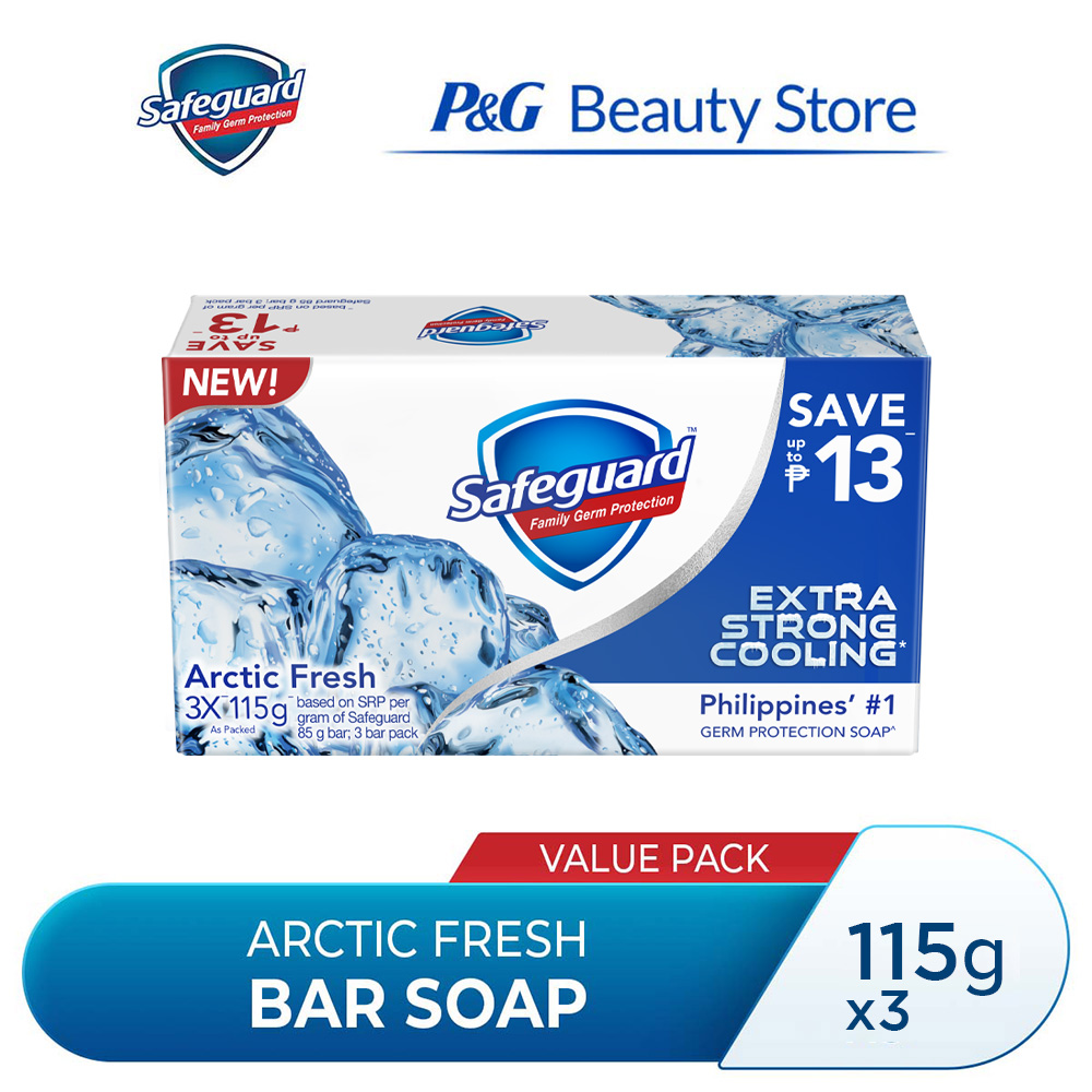 Safeguard Antibacterial Bar Soap Arctic Fresh 115gx3 | Lazada PH