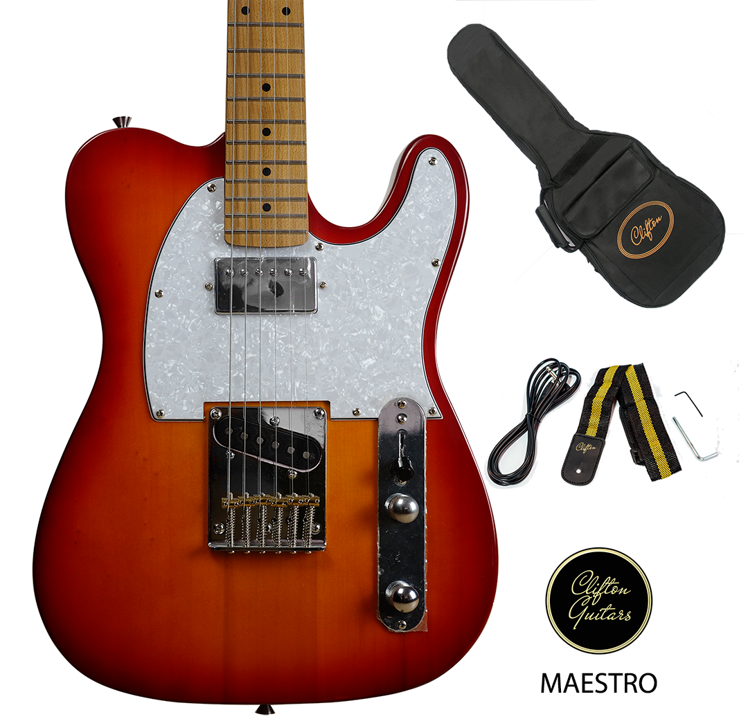 Clifton Vintage Custom Telecaster Single Coil Pickups Electric Guitar ...