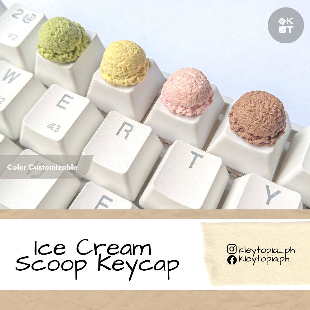 ICE CREAM SCOOP | Handmade Custom Artisan Keycap | For Mechanical ...