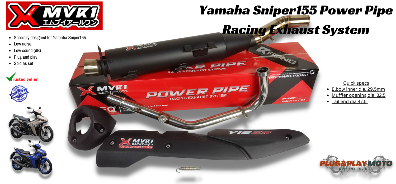 New! MVR1 Yamaha Sniper155 Power Pipe | Lazada PH