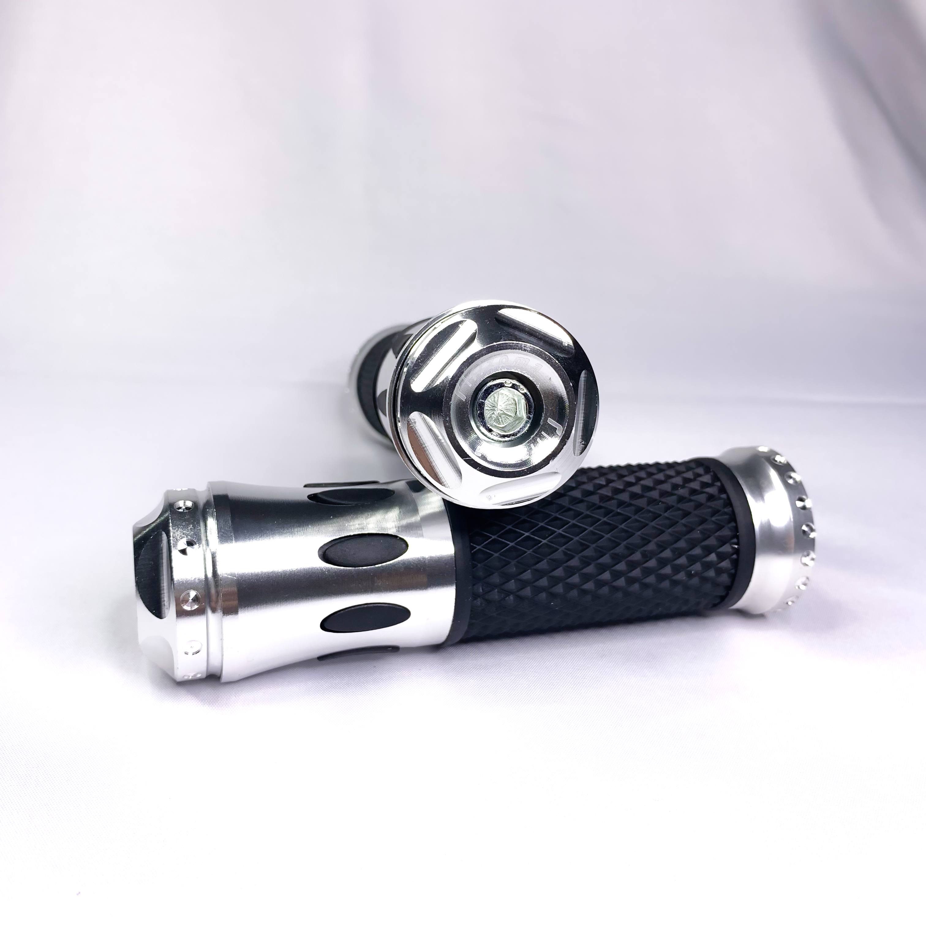 MTS Rizoma Handle Grip M-29 (Silver) Yamaha,Honda,Suzuki,Kawasaki,Rusi ...
