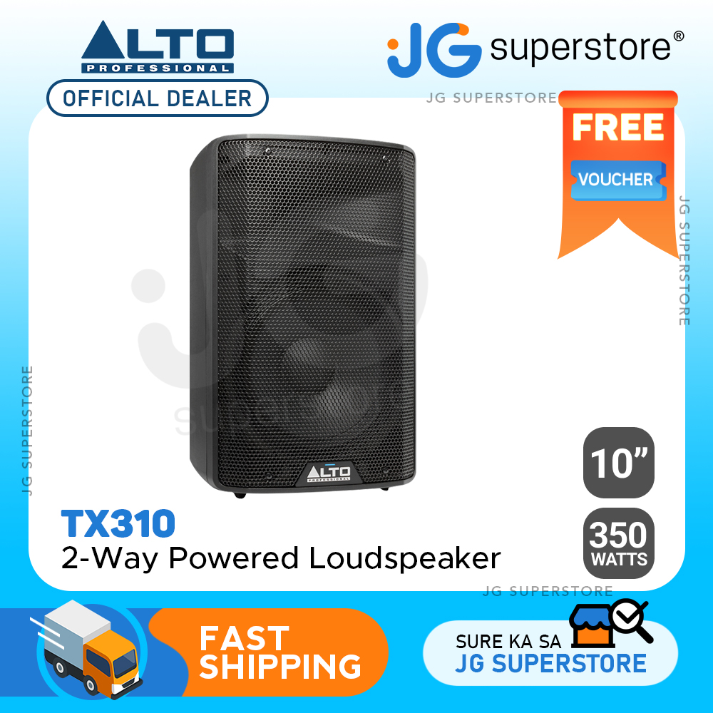 Alto Professional TX310 2-Way Active Ported 350W Powered Loudspeaker ...