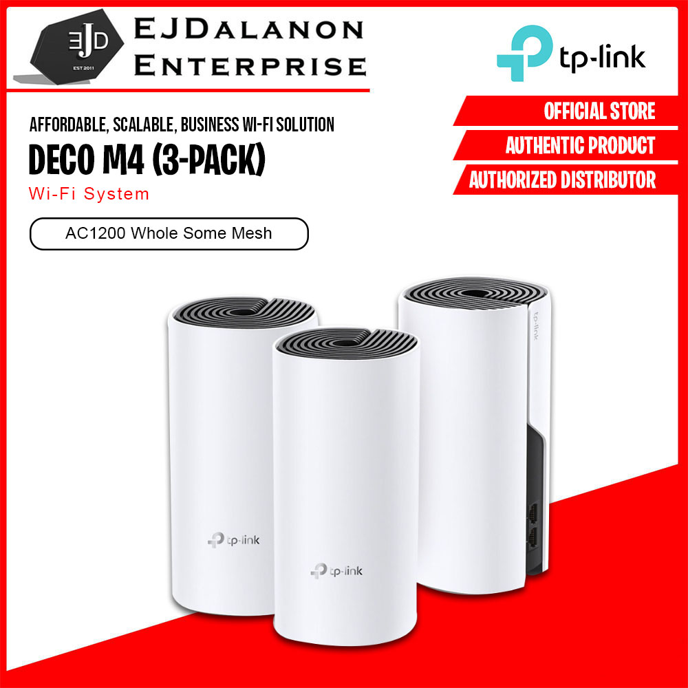 tp-link Deco M4(2-Pack) | Deco M4(3-Pack) | AC1200 Whole Home Mesh Wi-Fi System | EJDalanon ...