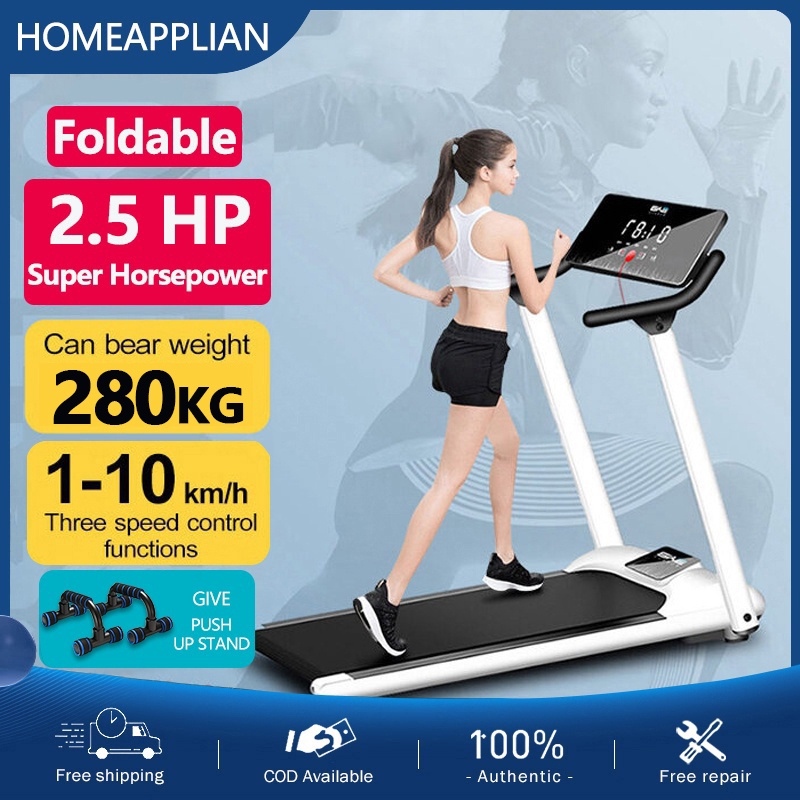 2.5HP Multifunctional Folding Treadmill Home Electric Treadmill 0-10km ...