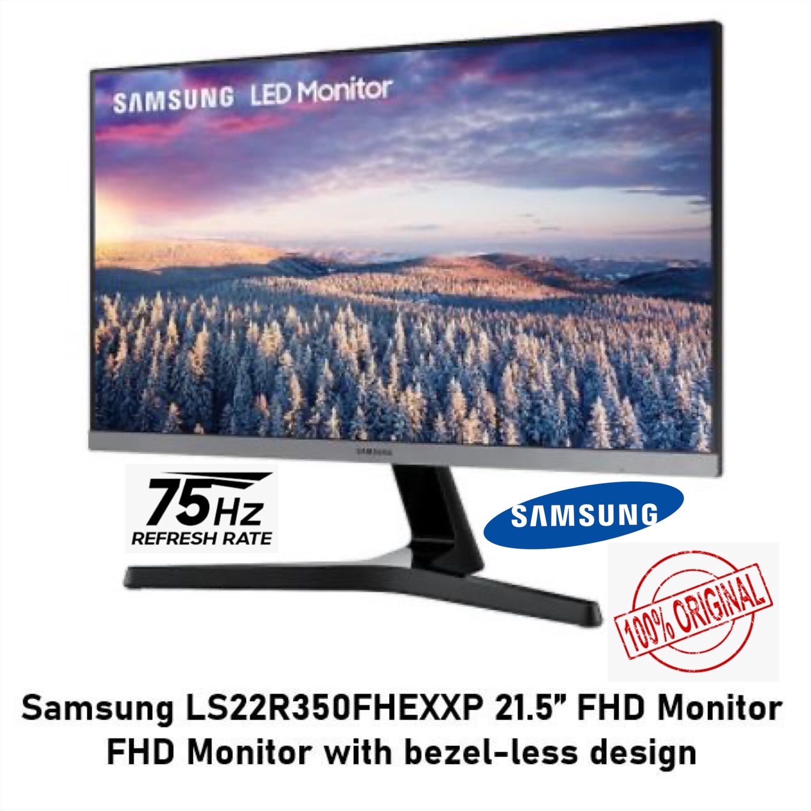Samsung 21.5" 75Hz IPS LED Monitor HDMI/VGA | Lazada PH