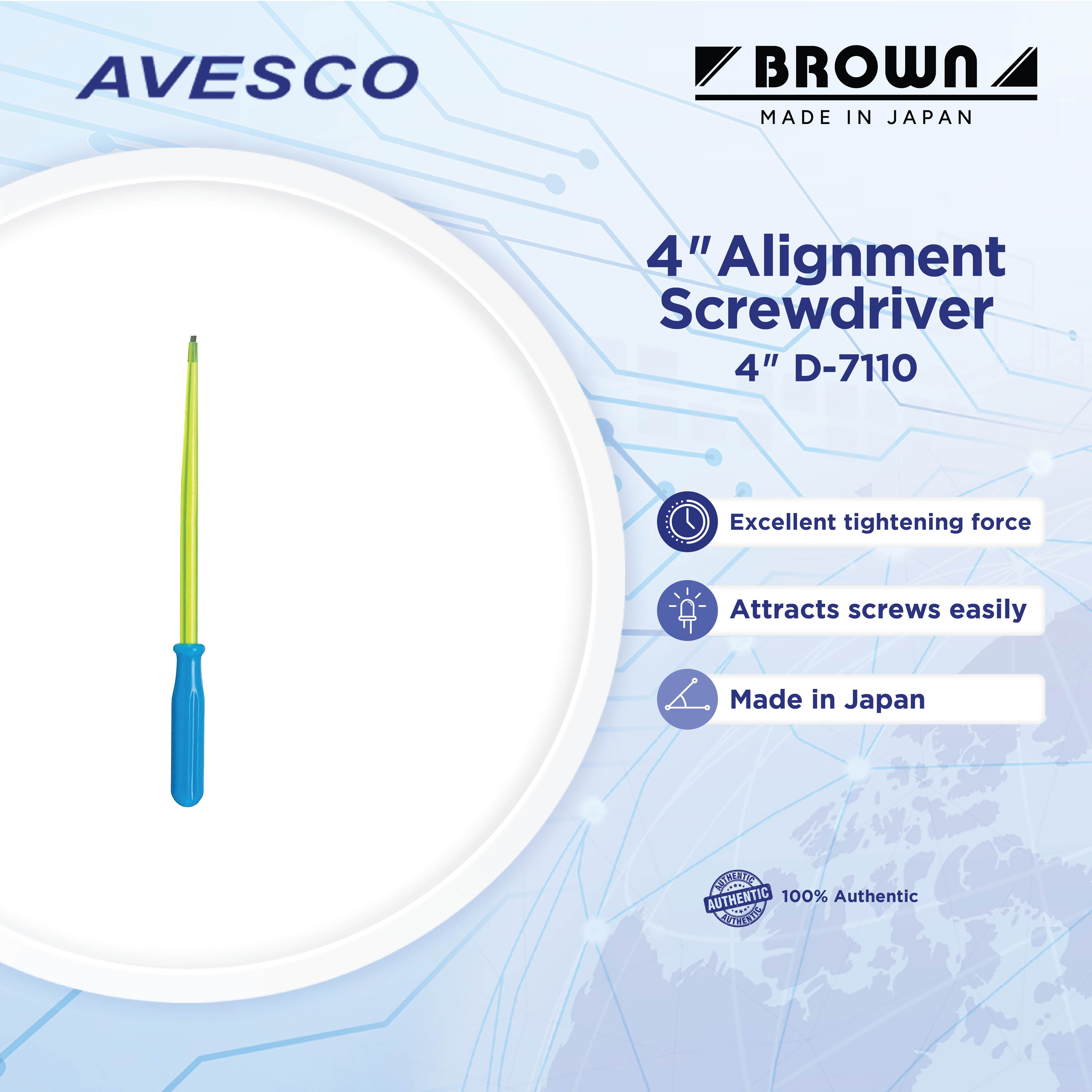 Brown Tools Alignment Screw Driver | D-7110 | Precision Tools | Lazada PH