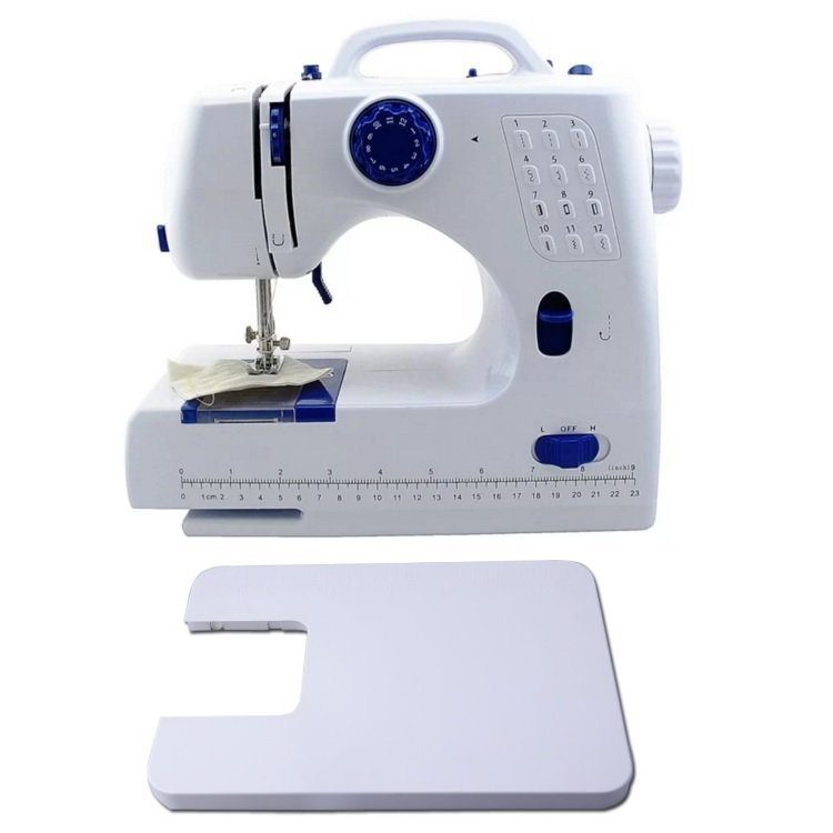 kmv trading 12-Stitch Expert Sewing Machine (Blue) with Expansion ...