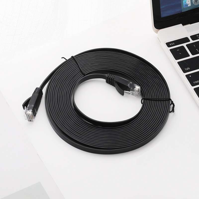 KAUSI Cat6 Ethernet Cable，Flat Internet Cable Wire Network Cable RJ45 ...