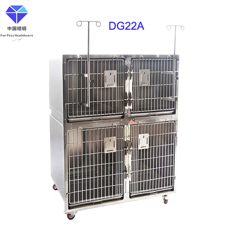 Two-story four-position 304 stainless steel hospital cage oxygen ...