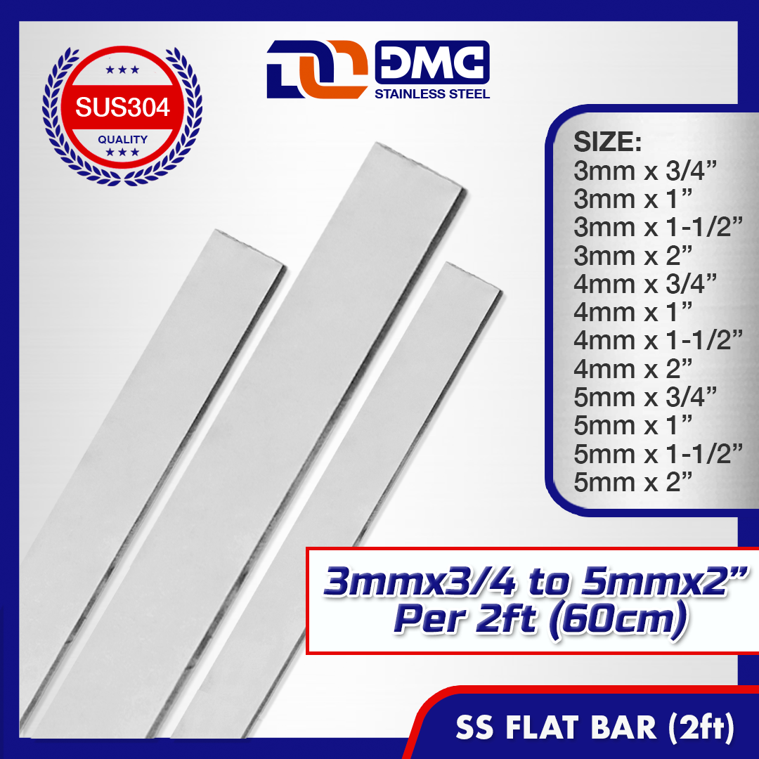 2FT Stainless Flat Bar Stainless Flatbar Stainless Bar Stainless Steel ...