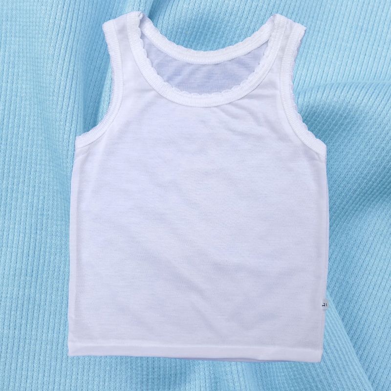 （Authentic） ♕ ™ 1PC.GIRLS SANDO WHITE SCALLOP SCHOOL UNIFORM INNER WEAR ...