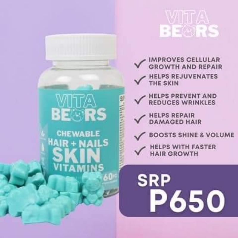 ONHAND Skin Vitamins Vitabears Skin gummies Chewable Gummies | Lazada PH