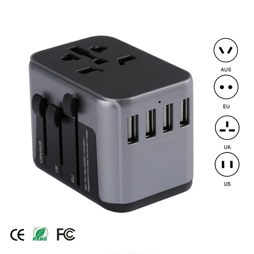 TESSAN Universal Travel Adapter 65W PD Fast Charger Type G Plug Adapter ...