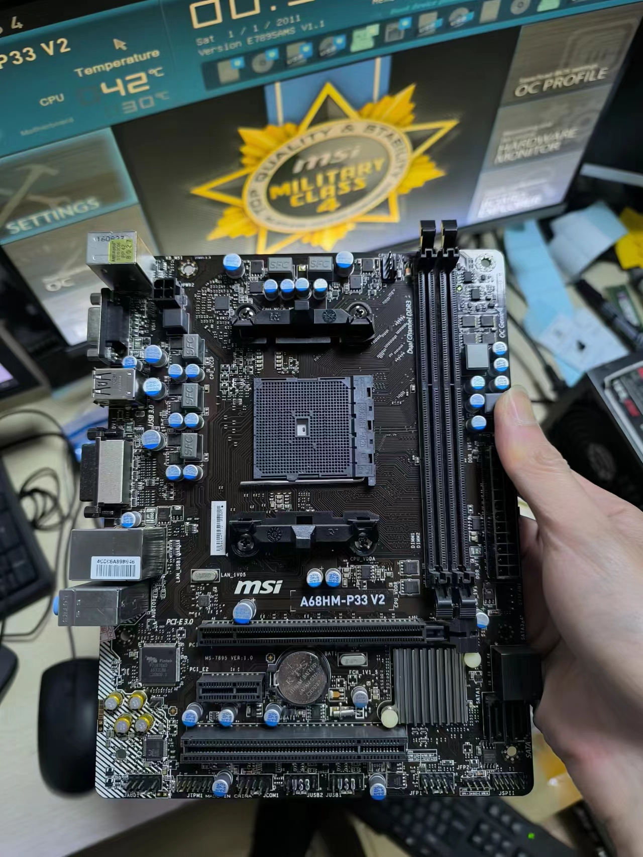 FM2 FM2+ A68 A88 A68HM-P33 V2 MSI A68HM P33 A68HM NANO Desktop Motherboard AMD Socket FM2/FM2 ...