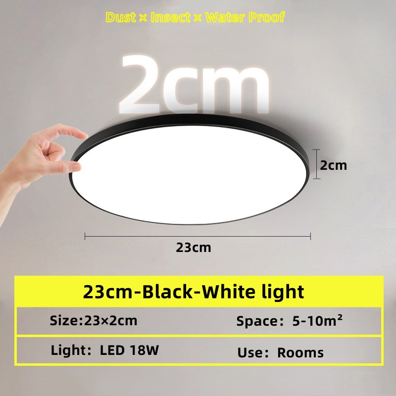 LED ceiling light Triicolor modern simple light indoor panel light ...