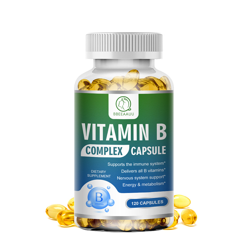 Bbeeaauu Vitamin B Capsules Stress Relief Soothes Mood Supports Nervous ...