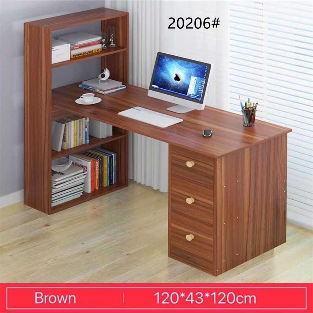 120x43x122cm H TABLE Computer Table Study Desk with Drawers and ...