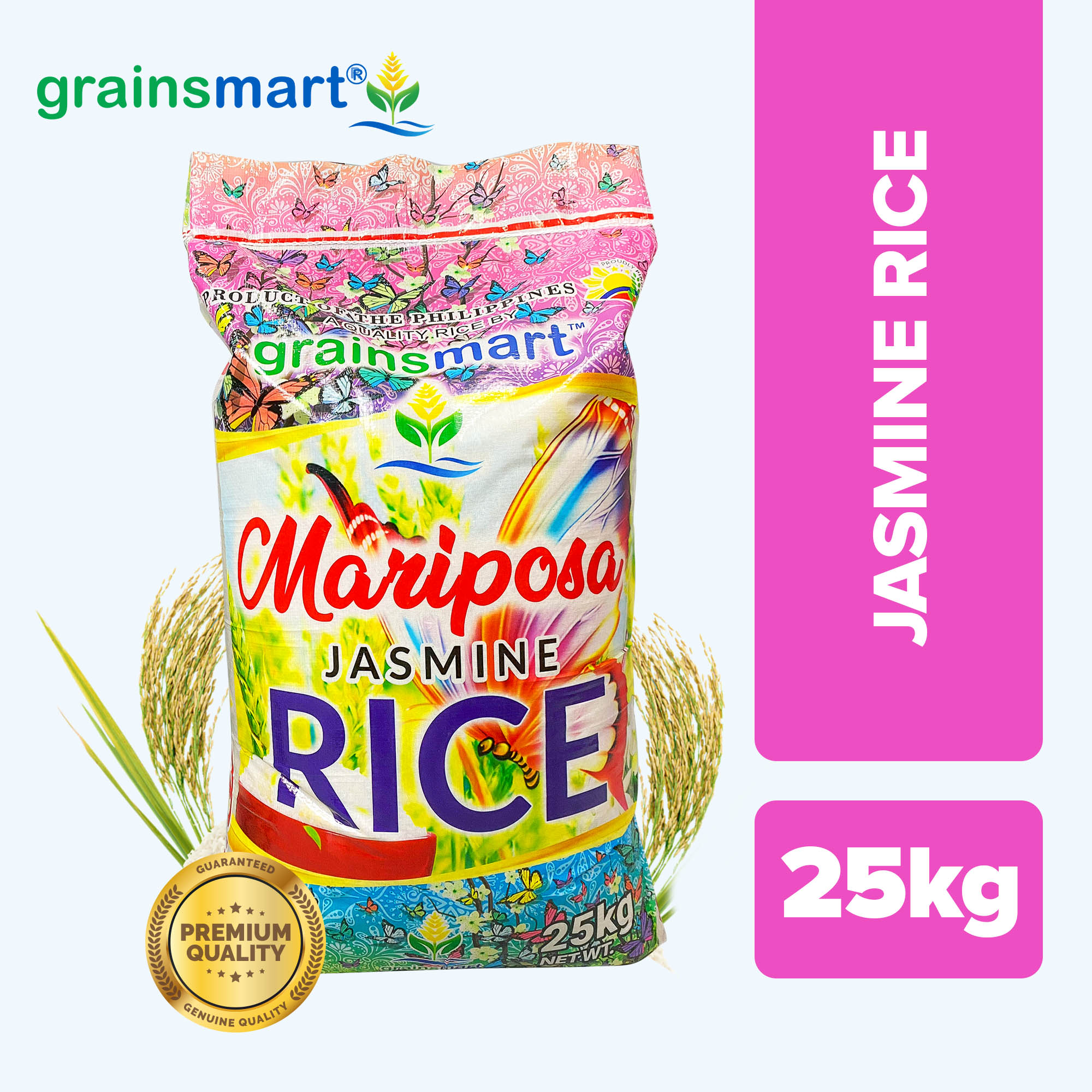 Grainsmart Rice Mariposa Jasmine Rice 25KG | Lazada PH