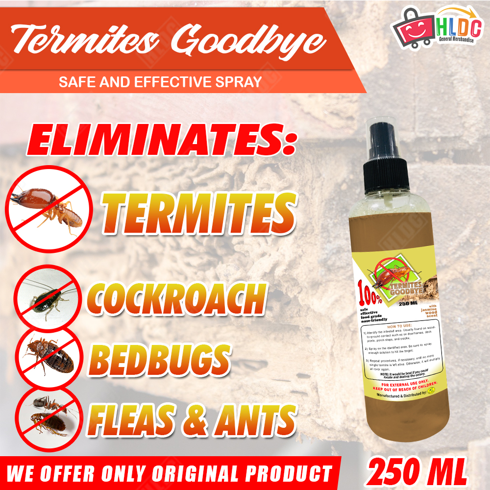 Termites Goodbye Spray 250ml Natural Termites Killer ( Pamatay Anay ...