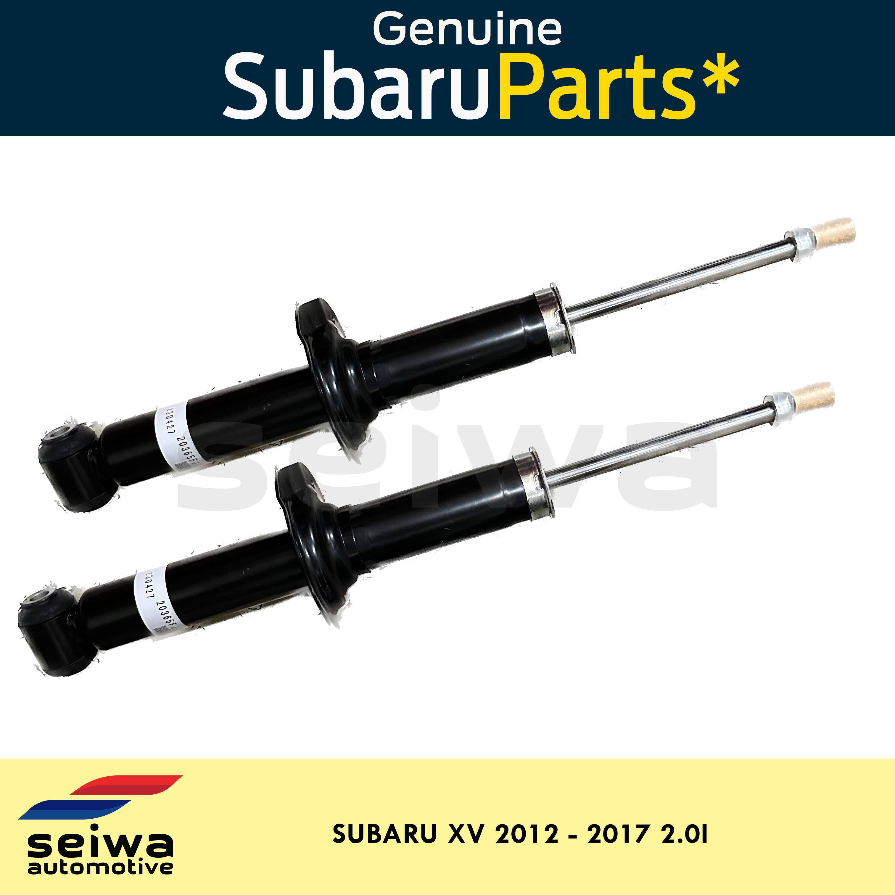 [2012 - 2017 2.0i] Subaru XV Shock Absorber Set (REAR LH + RH) - BASE ...