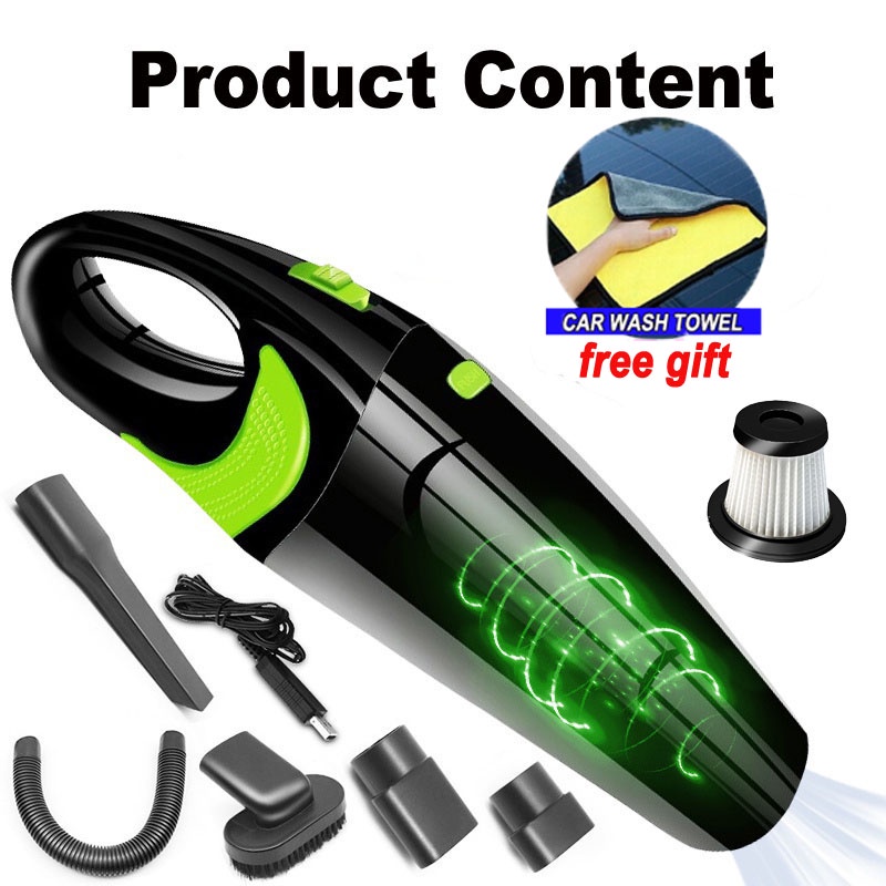 COD Vacuum Cleaners 120W Wireless Cordless Handheld Car vacuum Wet Dry ...