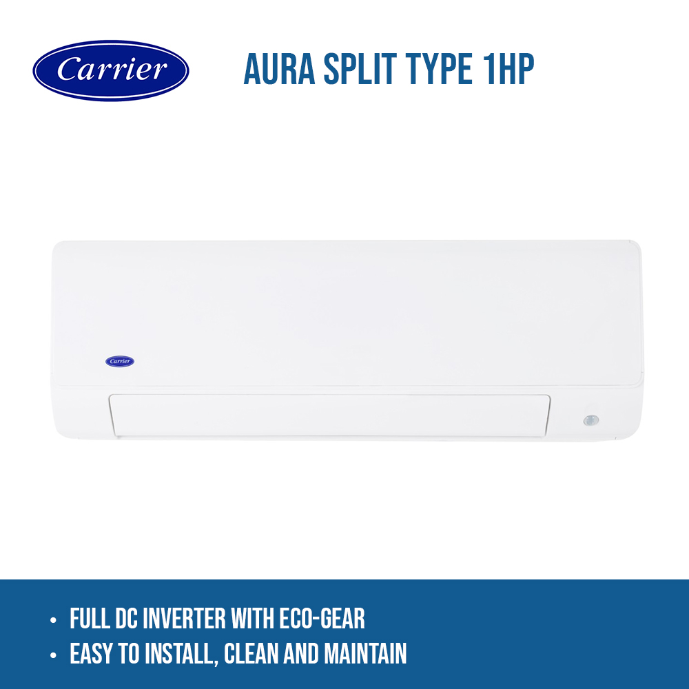 Carrier Aura Inverter Split-Type Air Conditioner, 1.0HP, 53CEP009308 ...