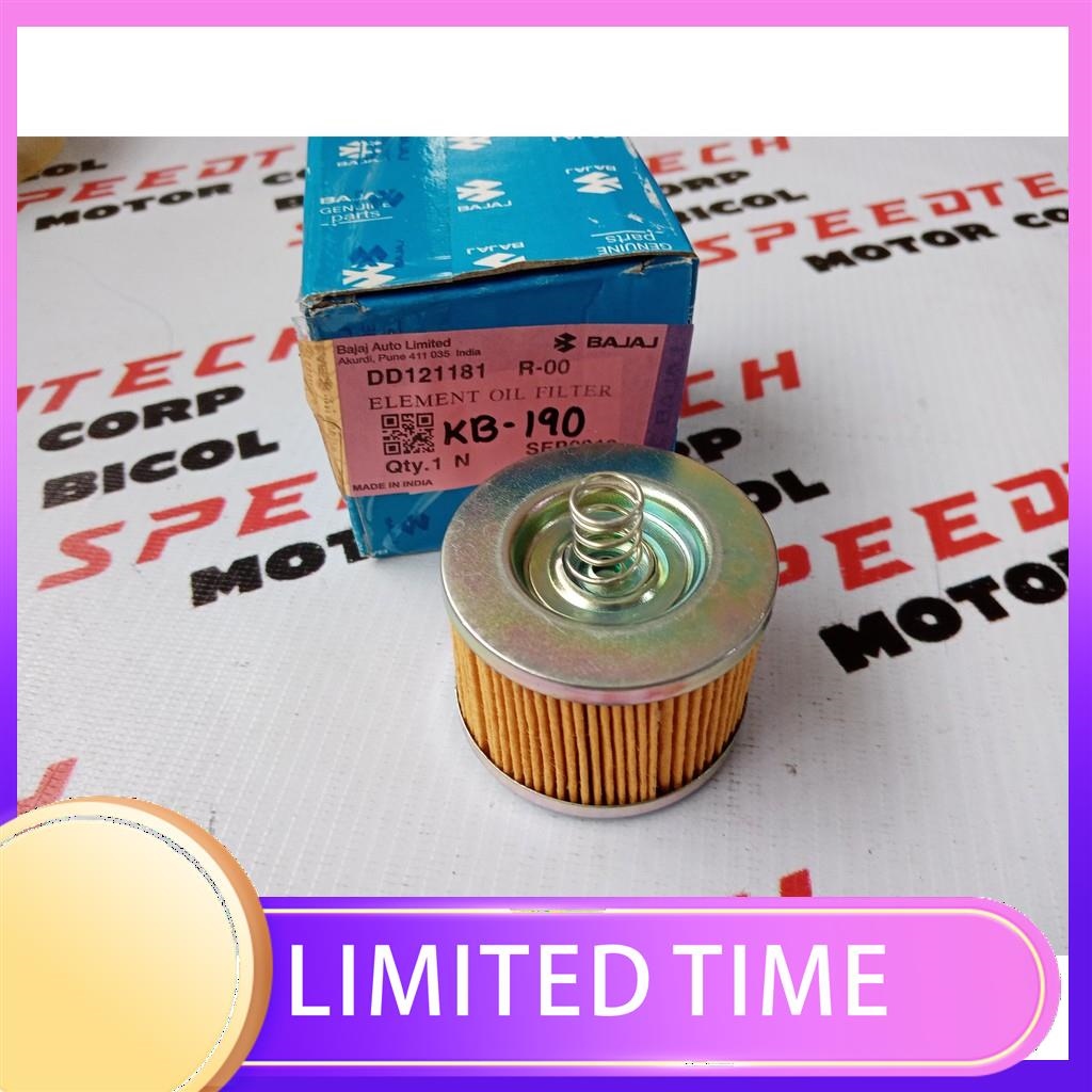 OIL FILTER Rouser 135 NS125 Bajaj Boxer CT150 CT125 (KMC) (Genuine ...