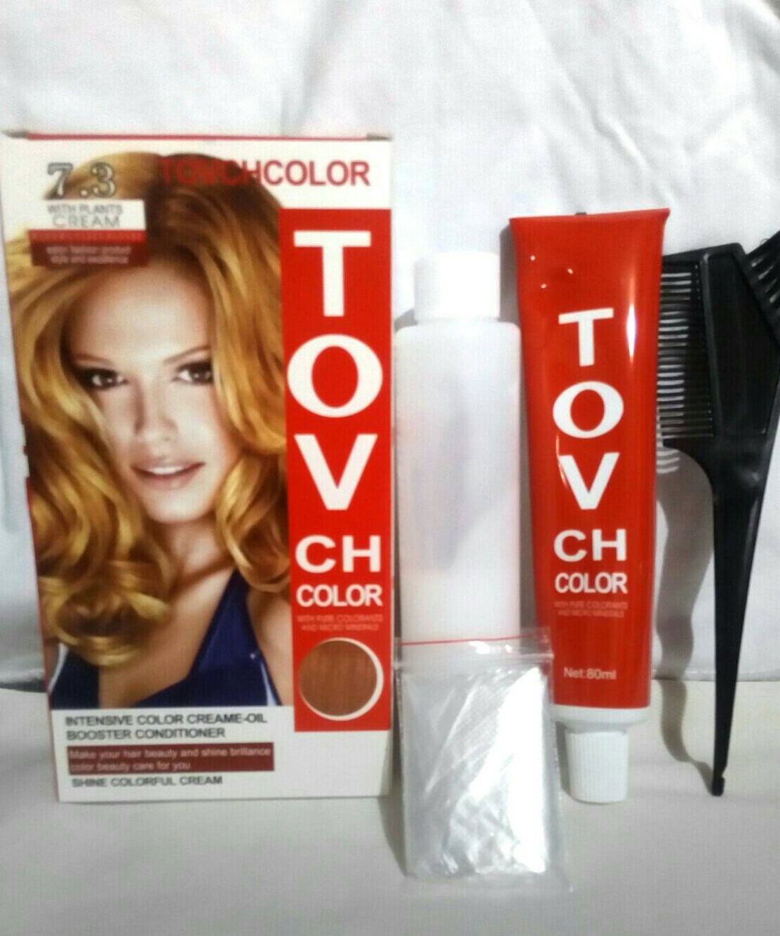 TOVCH/NUTRICOLOR PERMANENT HAIR COLOR/COLORANT with oxidixer & color ...