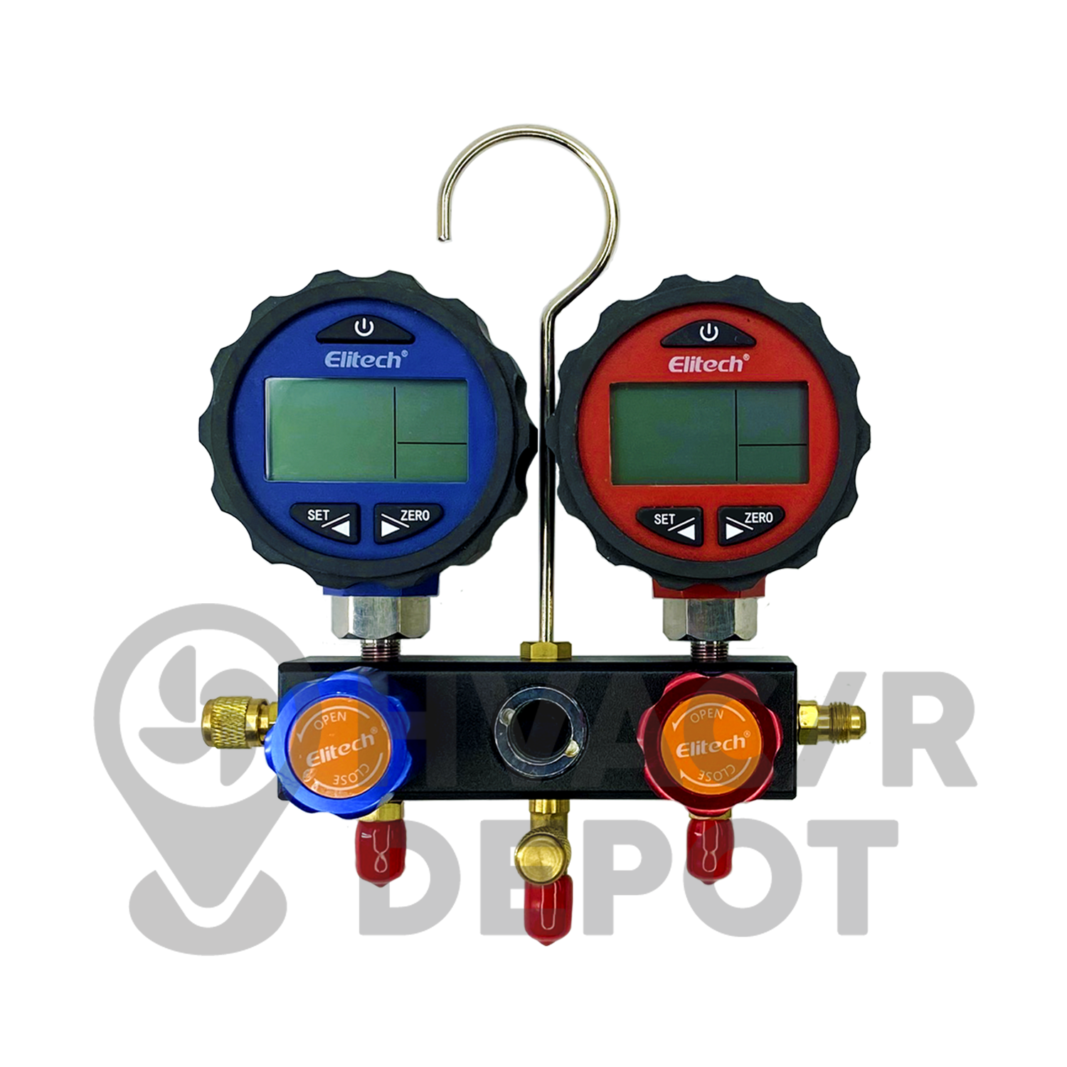 Elitech Manifold Gauge DMG-3B (Digital Manifold with 2 valves, with ...