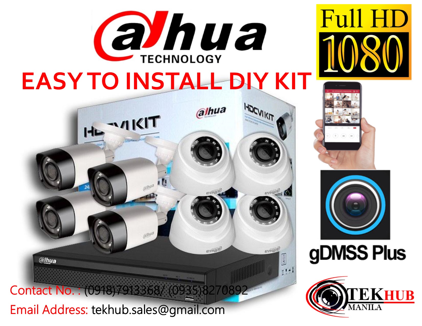 DH-XVR1B08-KIT DAHUA 8 CHANNEL KIT | Lazada PH