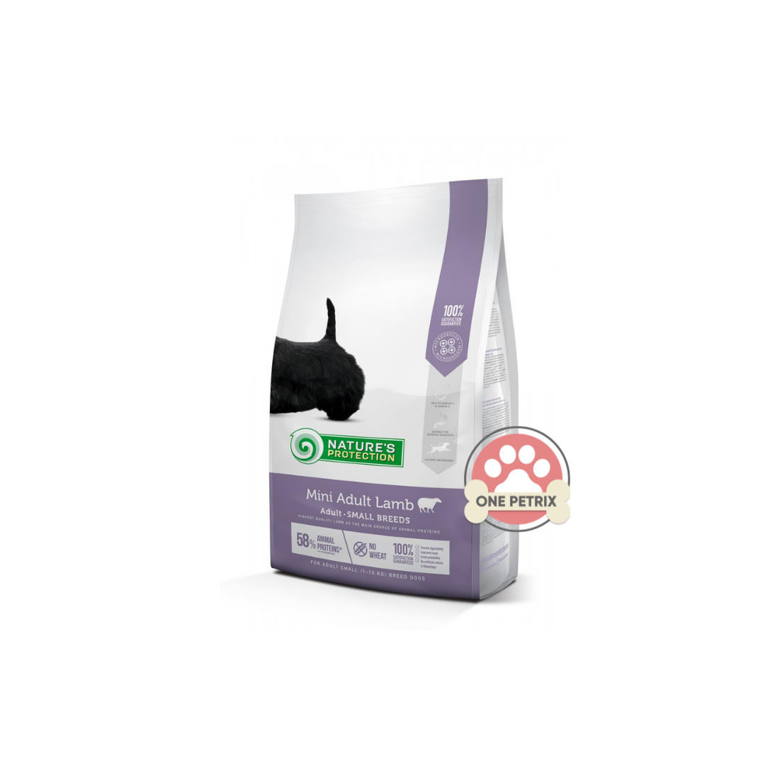 Nature's Protection Mini Adult Small Breed Dog Food (Lamb Flavor) 2KG ...
