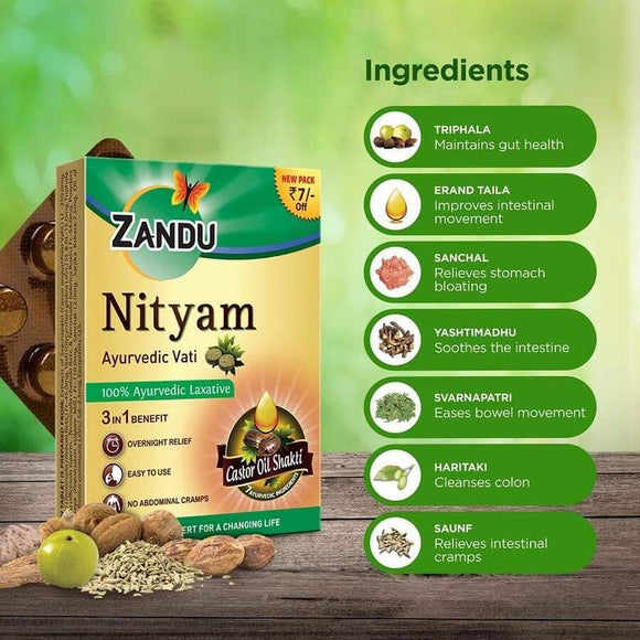 Zandu nityam tablet is a unique formulation enriched with 7 powerful ...