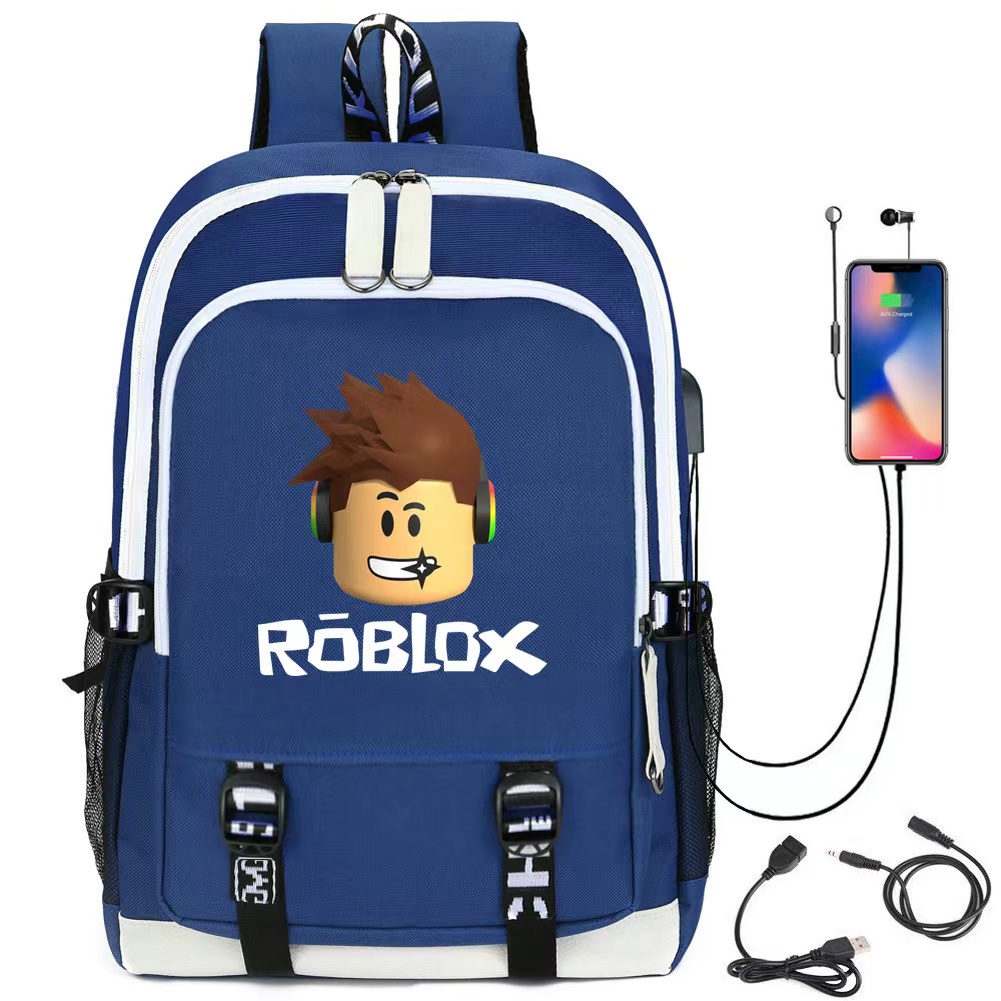 Roblox bag for kids boys backpack for school teenager virtual world ...