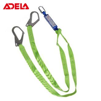 Adela WF-32 Double Hook Lanyard Nylon Fall Arrest Webbing Rope Fall ...