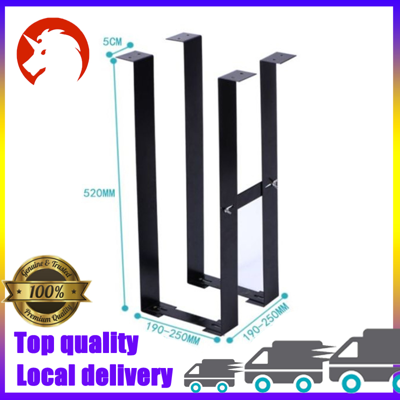 Black Universal PC Case Holder Under Desk Adjustable CPU Stand Lift ...