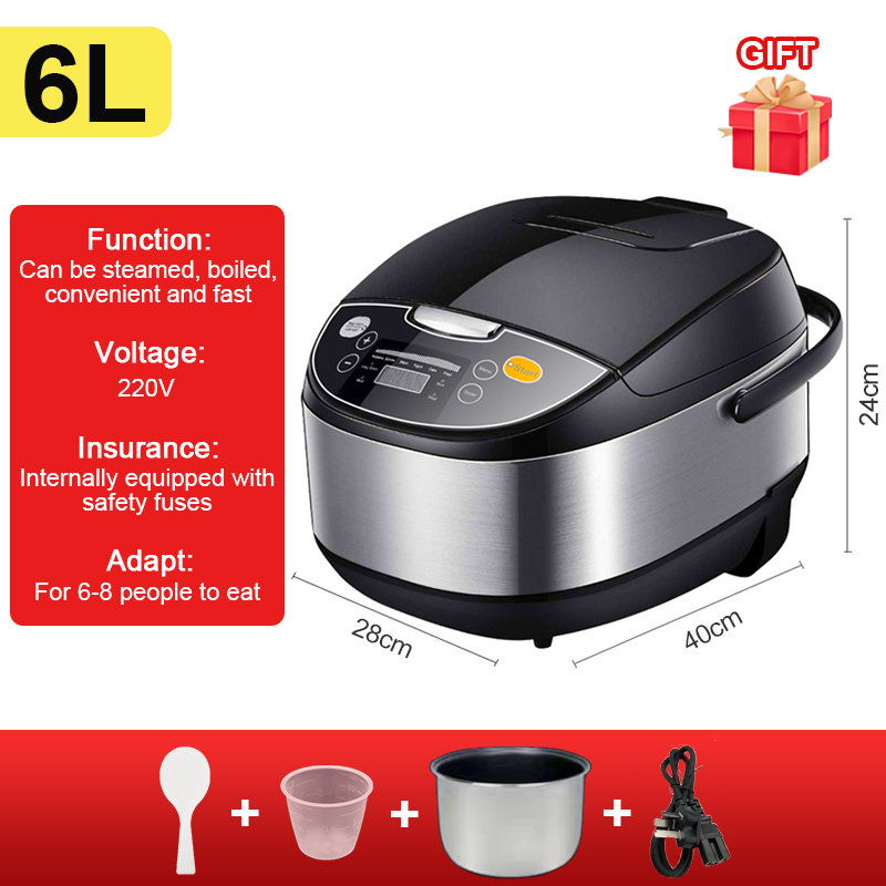 YOWXII🔥 of smart rice cooker 6L 4L 2L household multi-functional rice ...