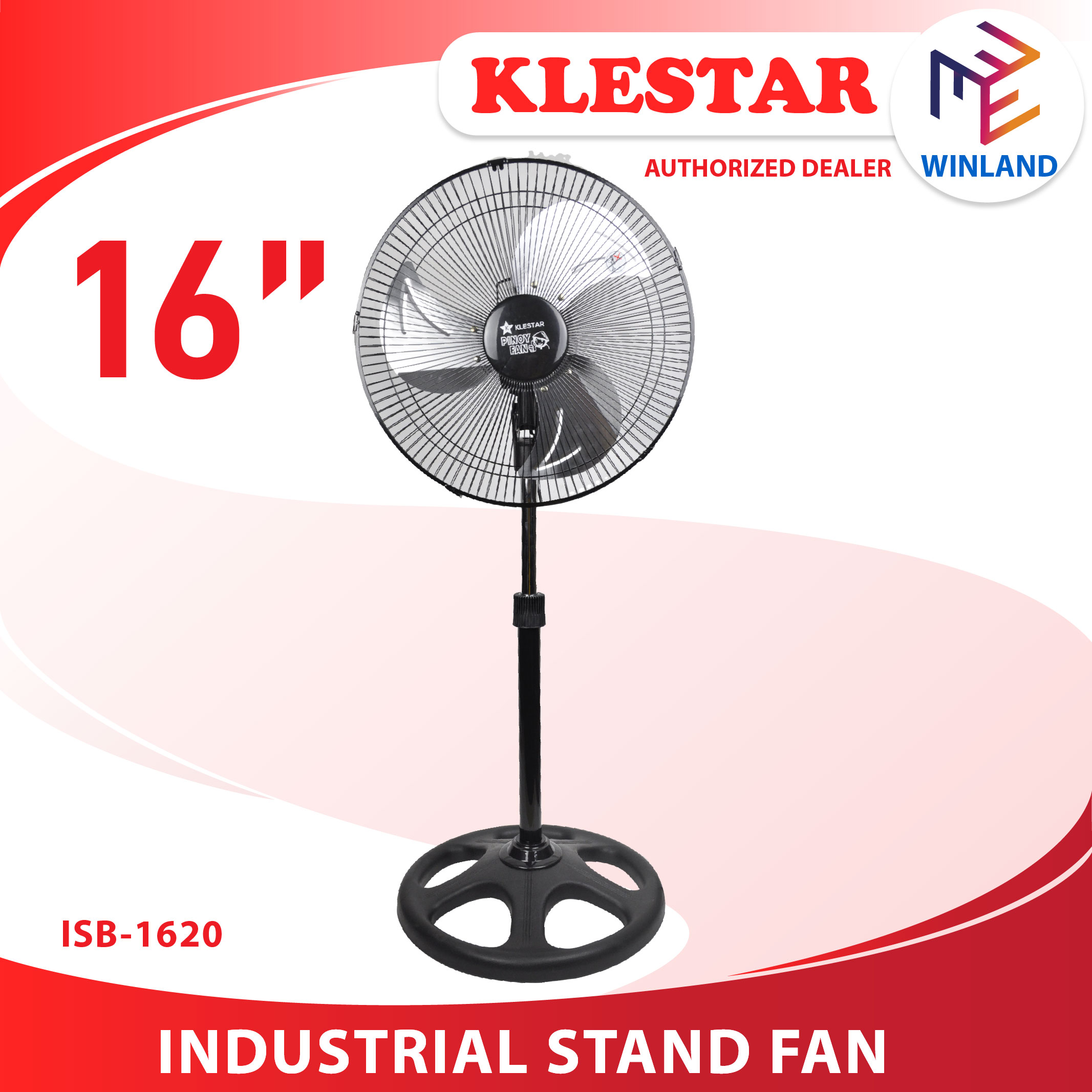 Klestar by Winland Powerful Wind Industrial Stand Fan Electric Fan ISB ...