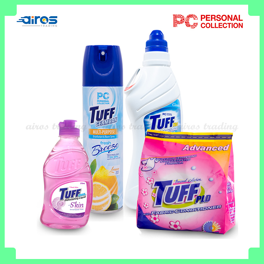 Tuff Germban Disinfectant Spray, Tuff Toilet Bowl Cleaner, and Tuff PLD ...