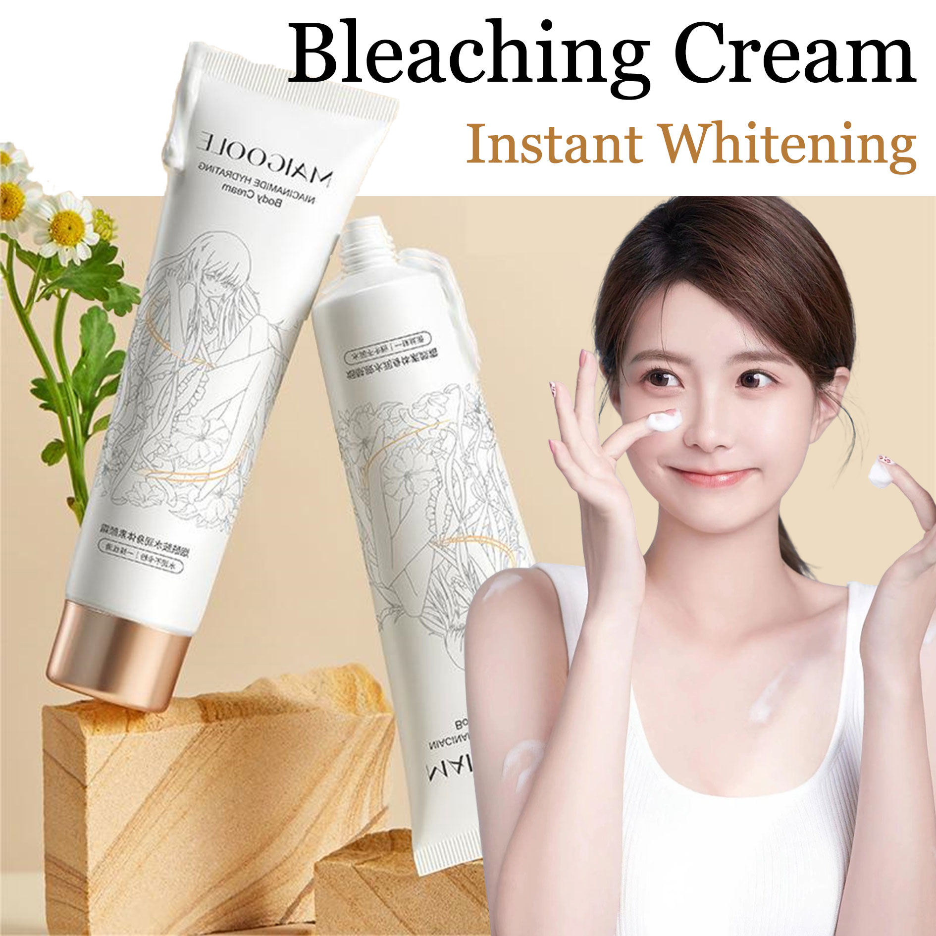 Boby Whitening Bleaching Cream Niacinamide Instant Whitening Boby ...