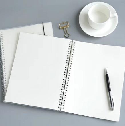 A5 B5 Muji Inspired Spiral Spring Notebook ( blank , dotted , grid , lined, small lined, semi ...