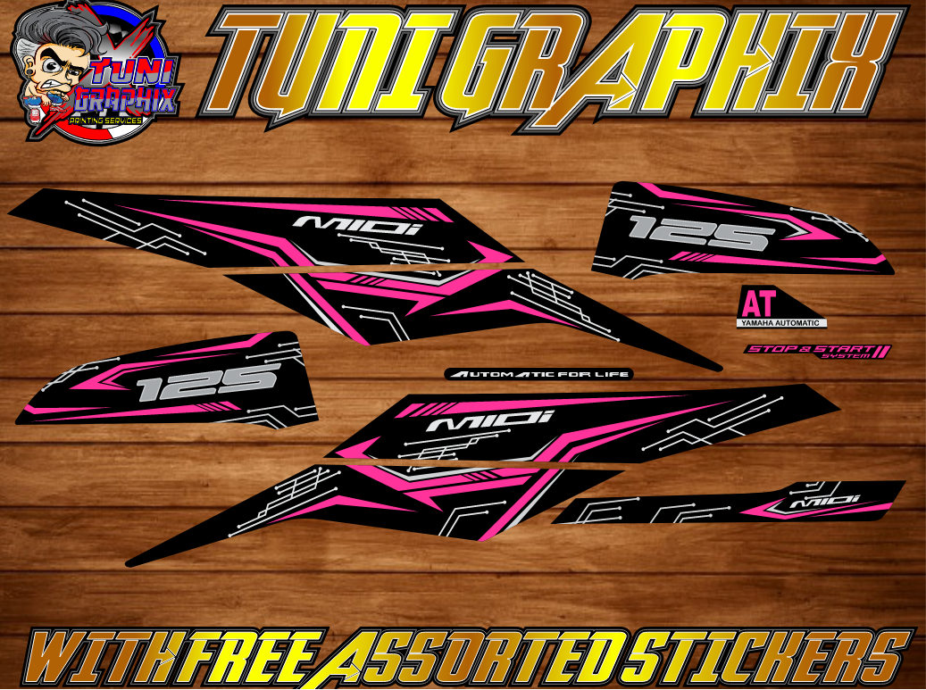 YAMAHA MIO i 125 M3 CIRCUIT LINES EDITION DECALS | Lazada PH