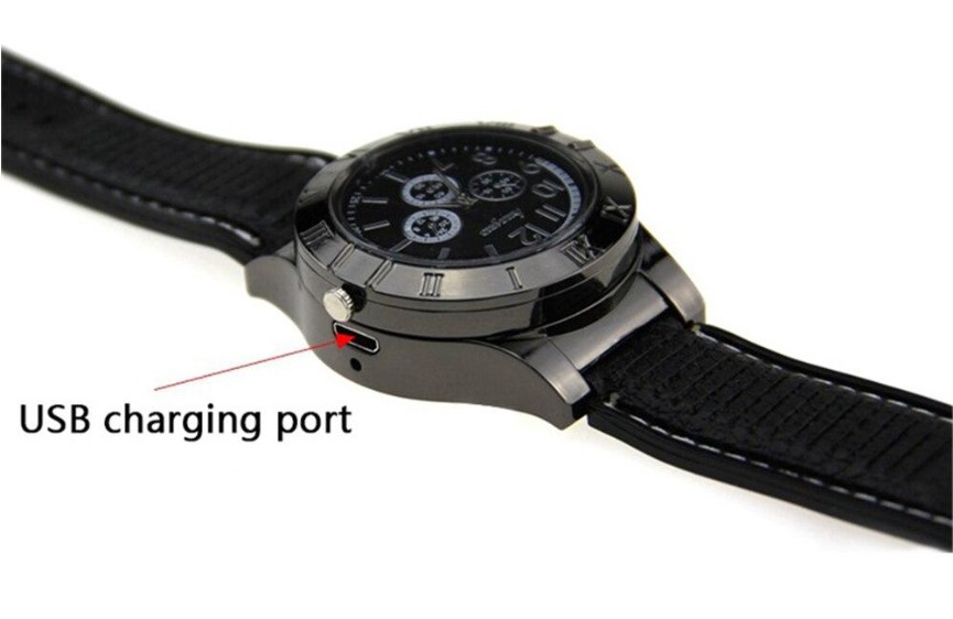 Huayue Flameless Watch USB Rechargeable Wristwatch With Built-in ...