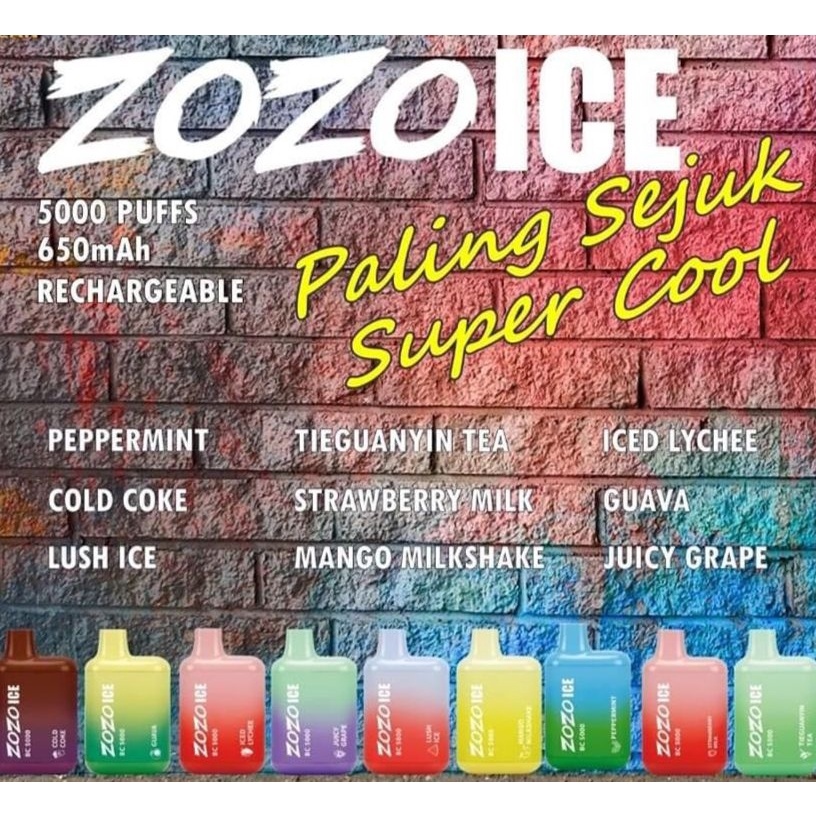 Zozo Disposable Vape Pod Up To 5000 Puffs Rechargeable Legit | Lazada PH