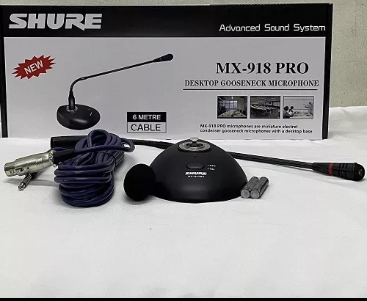SHURE MX-918 Pro Desktop Gooseneck Microphone | Lazada PH