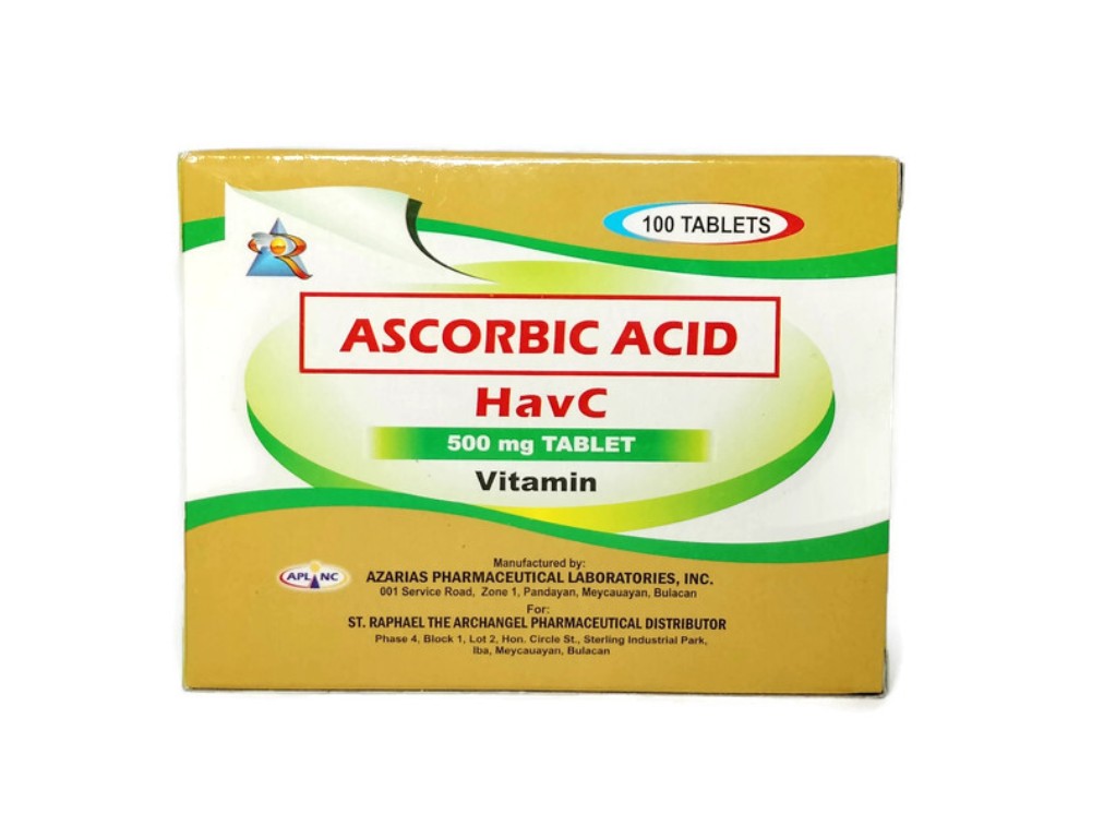 HAV C - Ascorbic Acid 500mg ( 100 tablet ) Expiry : 04/2025 | Lazada PH
