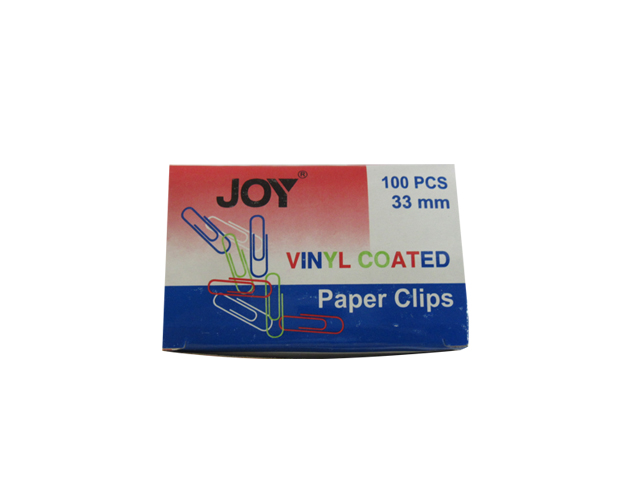 JOY PAPER CLIPS VINYL COATED ASSORTED 33MM 100S | Lazada PH