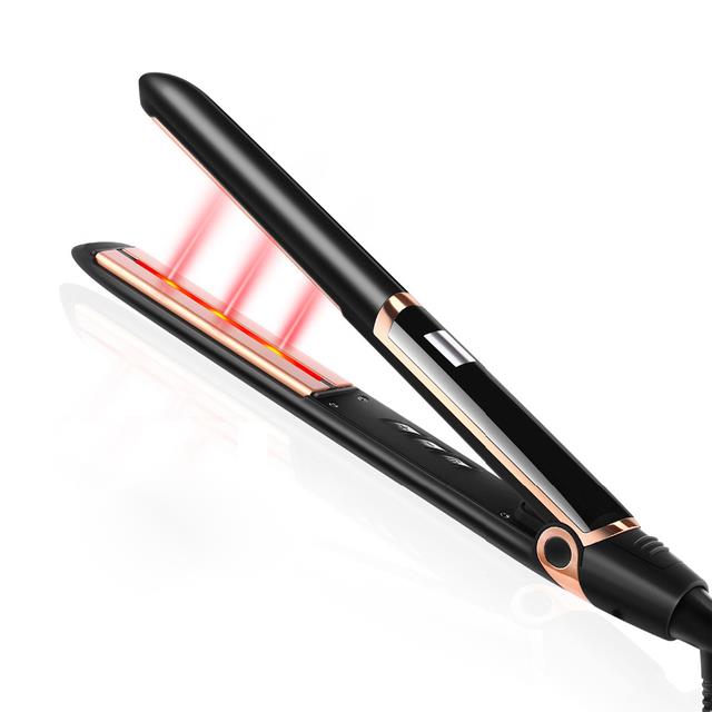 Infrared Hair Straightener Curler Profession Keratin Ceramic Plates ...